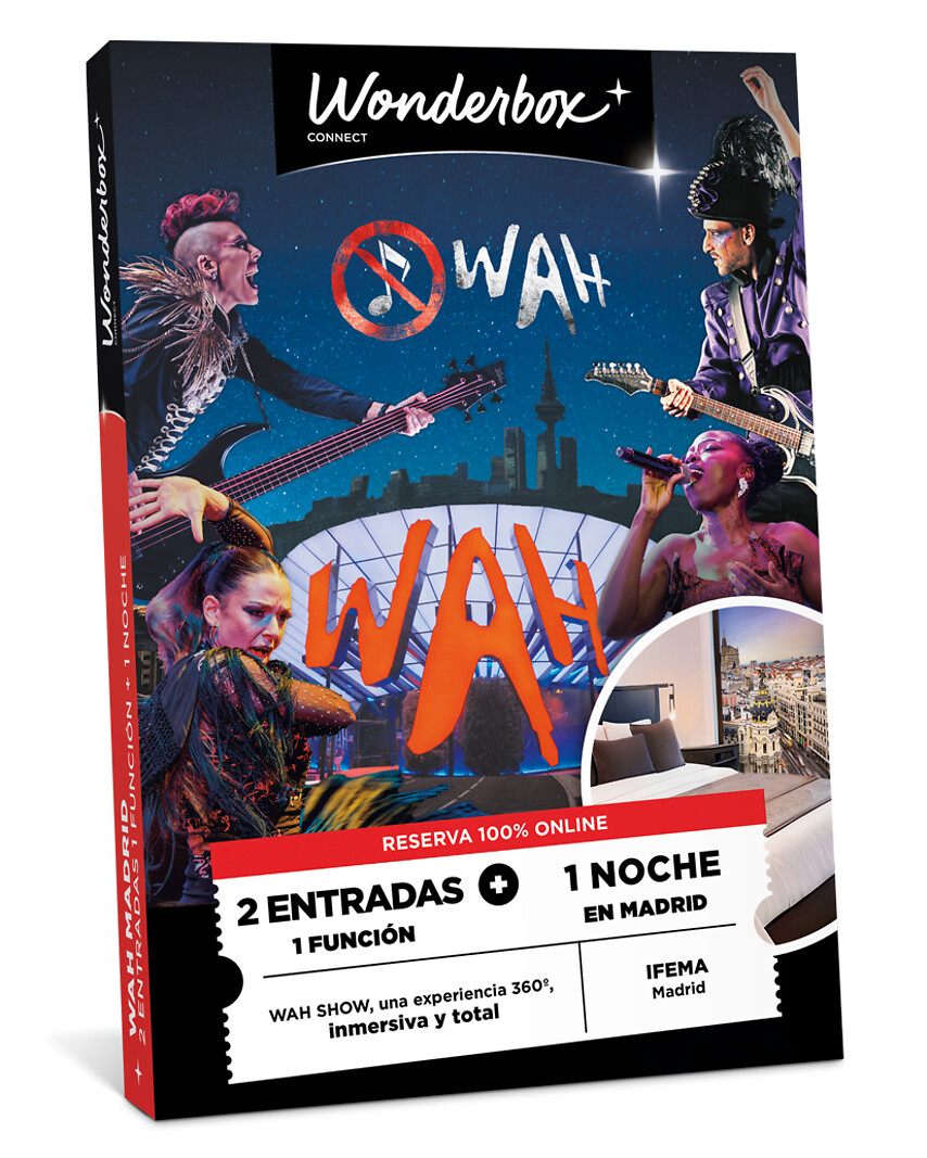 Cofre Regalo Wah - 2 entradas + 1 noche | Wonderbox