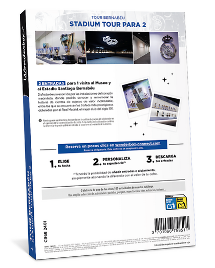 Cofre Regalo Real Madrid Tour Bernabéu - Classic | Wonderbox